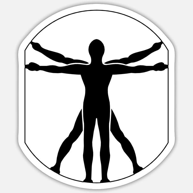 Vitruvian Man Silhouette De Man Van Vector En Foto (gratis
