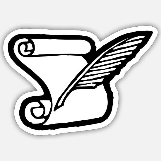 Quill And Scroll Logo Scroll And Quill Scroll And Quill Symbol