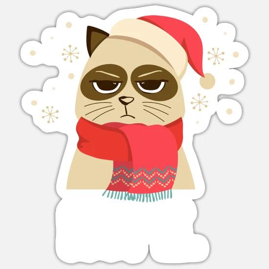 Angry Christmas Cat