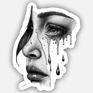 Sad Line Sticker