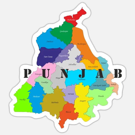 Punjab Sticker By Guri386 Map Logo Punjab Map Logo Coloring Stickers