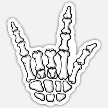Skeleton Hand Sign Language