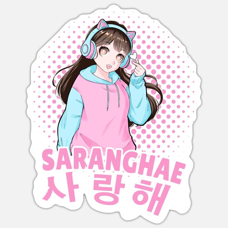 30 Gambar Kartun Korea Saranghae