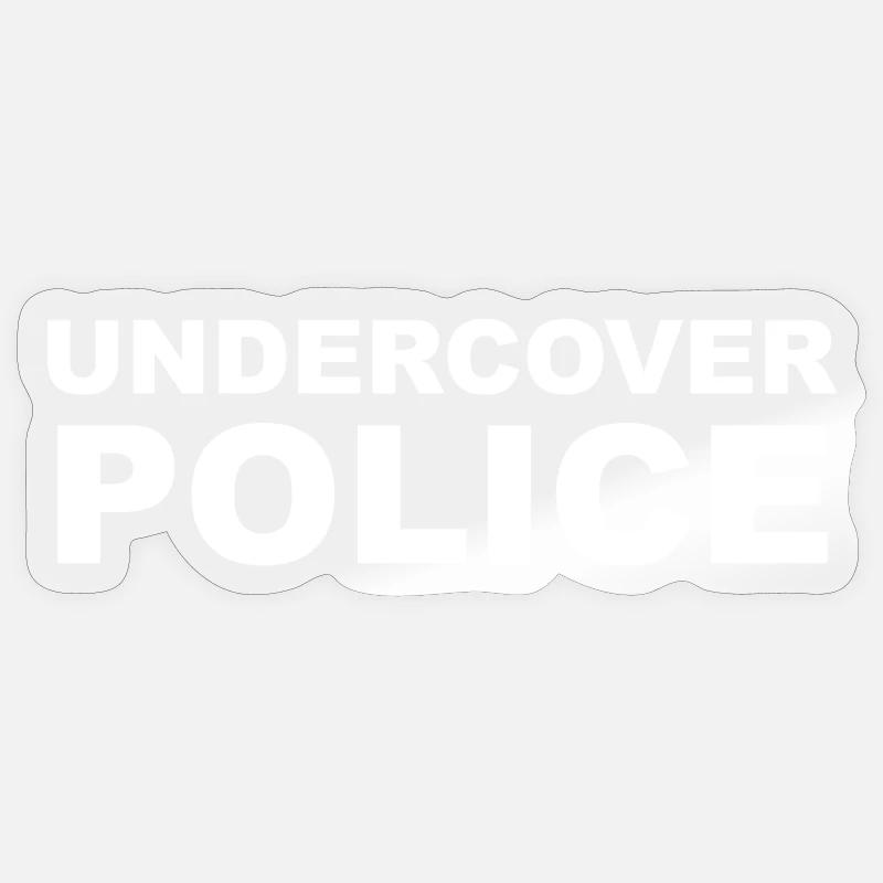 Undercover-police Stickers | Unique Designs | Spreadshirt