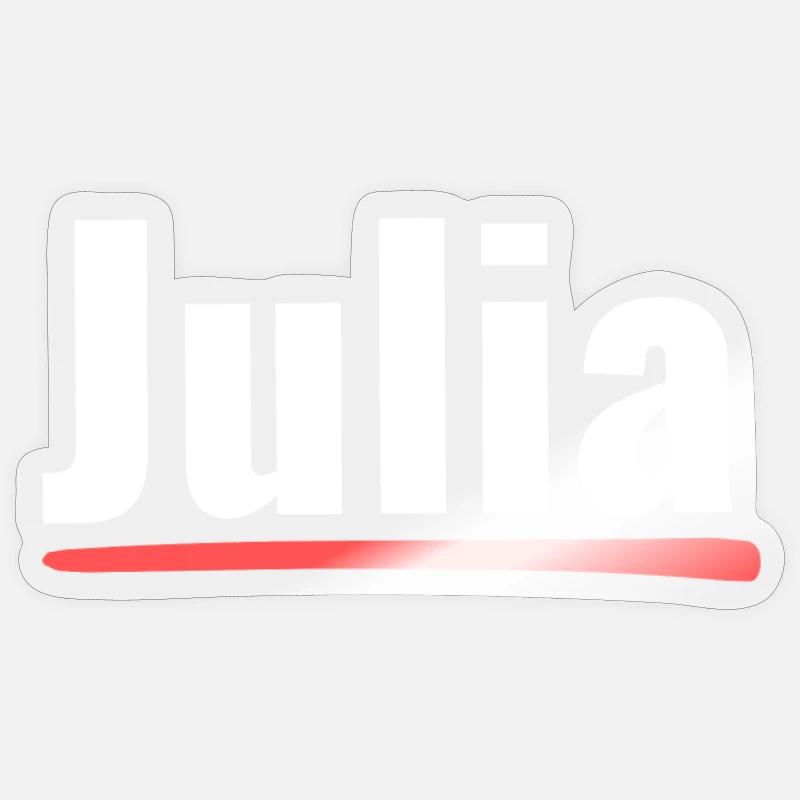 Julia Stickers | Unique Designs | Spreadshirt