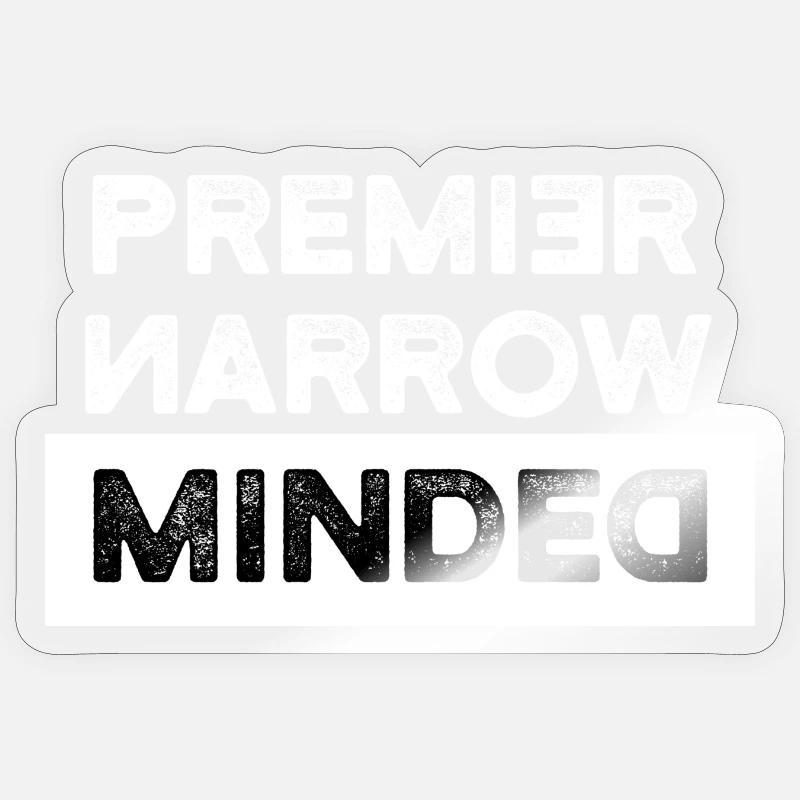 Narrow-mind Stickers | Unique Designs | Spreadshirt