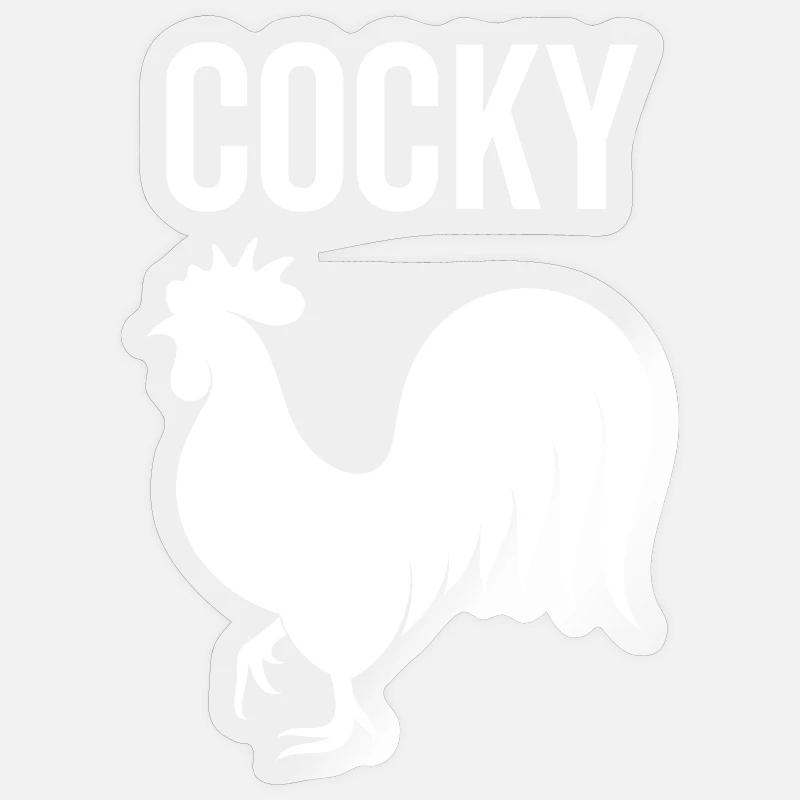 Cockiness Stickers | Unique Designs | Spreadshirt