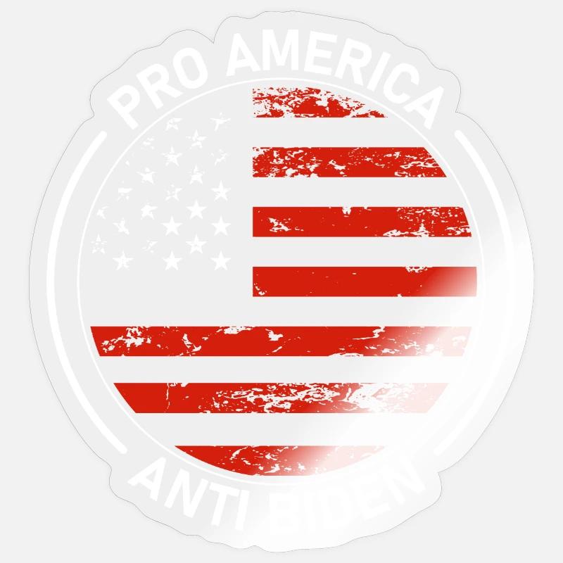 Anti-america Stickers | Unique Designs | Spreadshirt