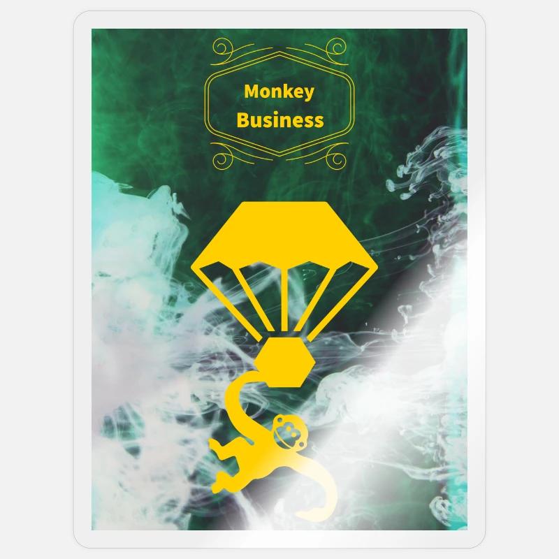 Monkeybusiness Stickers | Unique Designs | Spreadshirt