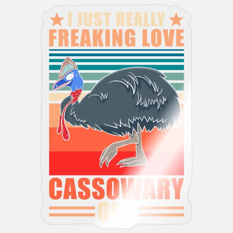 Cassowaries Stickers | Unique Designs | Spreadshirt