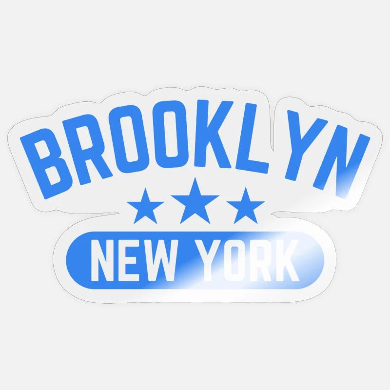 Brooklyn-new-york Stickers | Unique Designs | Spreadshirt