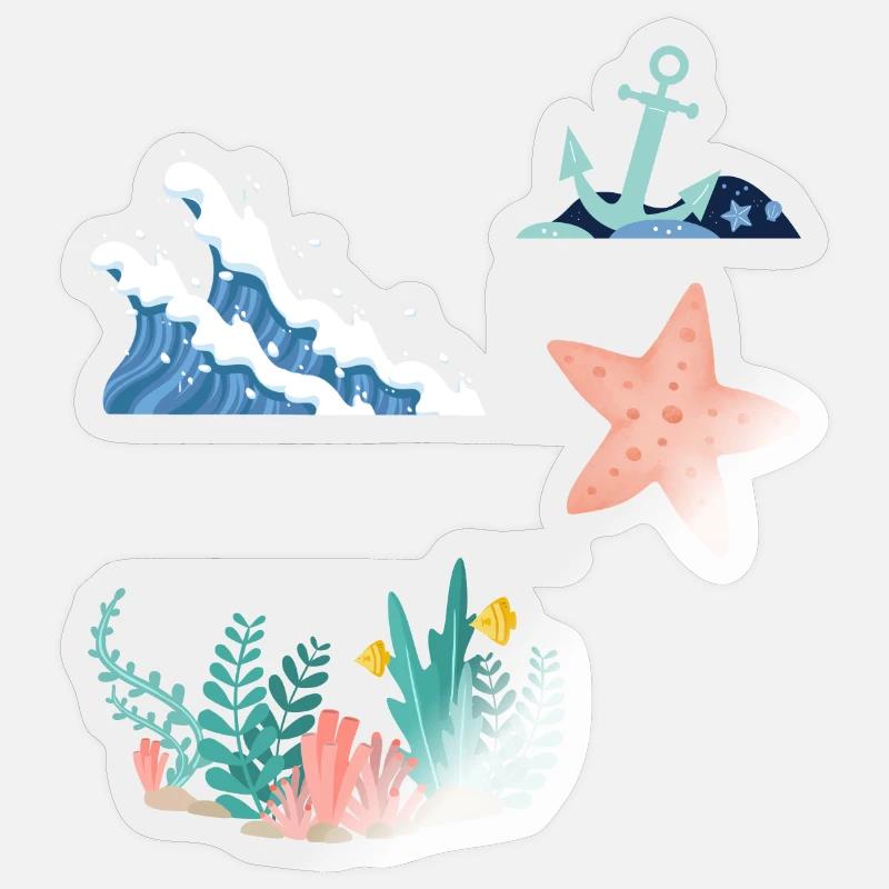 Oceanic Stickers | Unique Designs | Spreadshirt