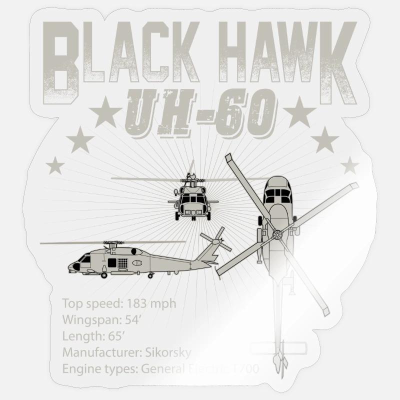 Black Hawk Stickers | Unique Designs | Spreadshirt