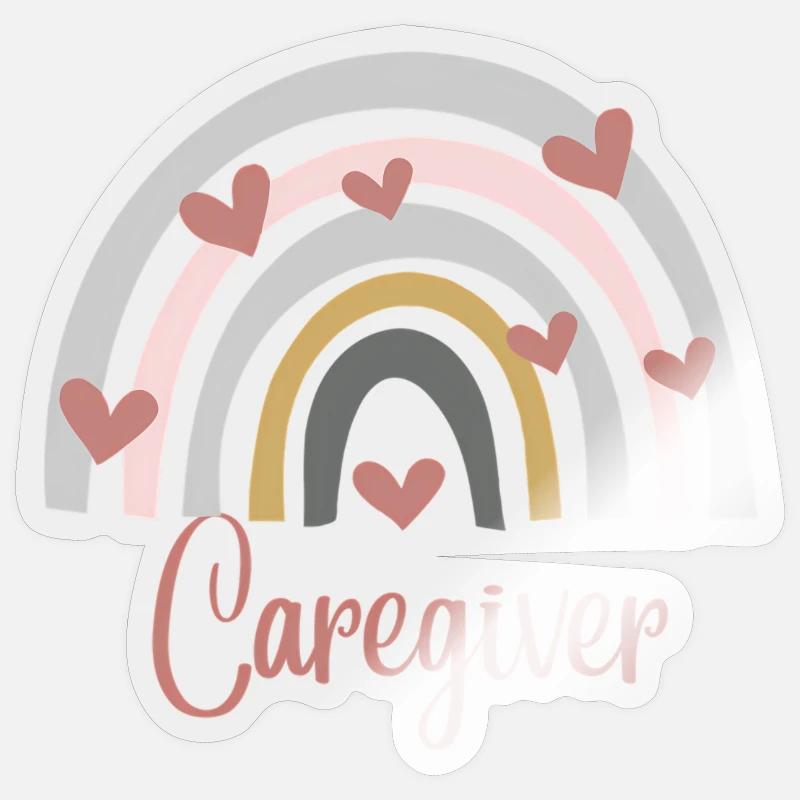 Caregiver Stickers | Unique Designs | Spreadshirt