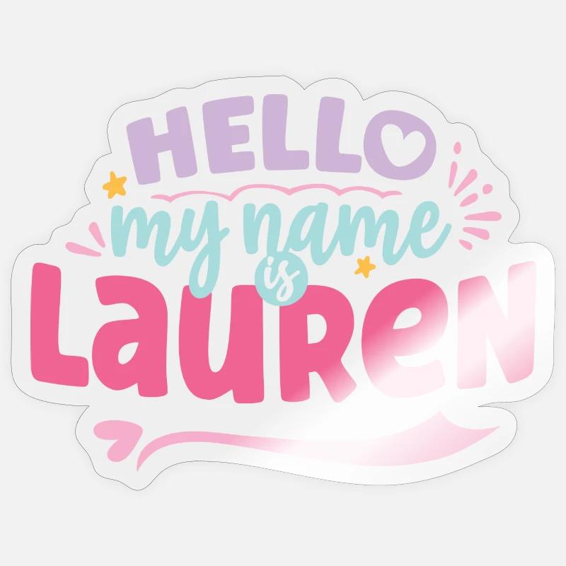 Laurene Stickers | Unique Designs | Spreadshirt