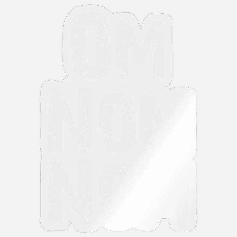 Om-nom-nom-nom Stickers | Unique Designs | Spreadshirt