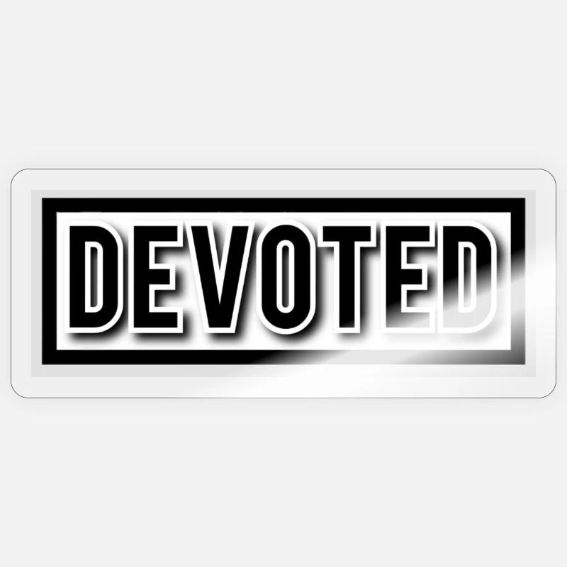 Devoted Stickers | Unique Designs | Spreadshirt