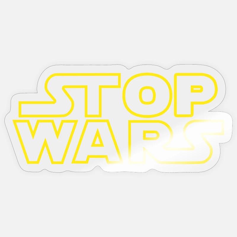 Stop-wars-star-wars Stickers | Unique Designs | Spreadshirt