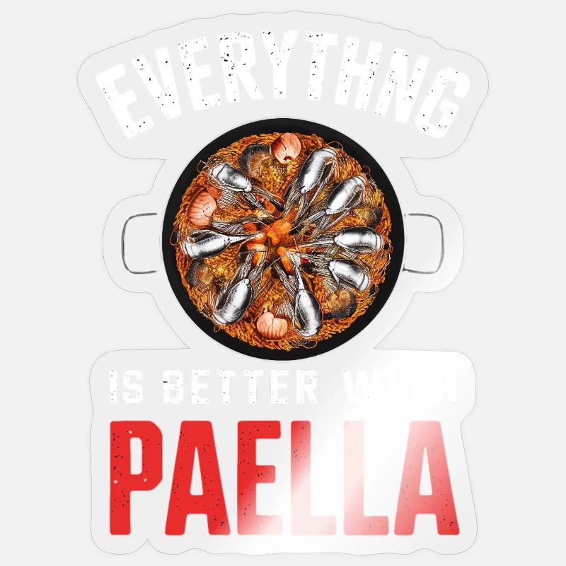 Paella Stickers | Unique Designs | Spreadshirt