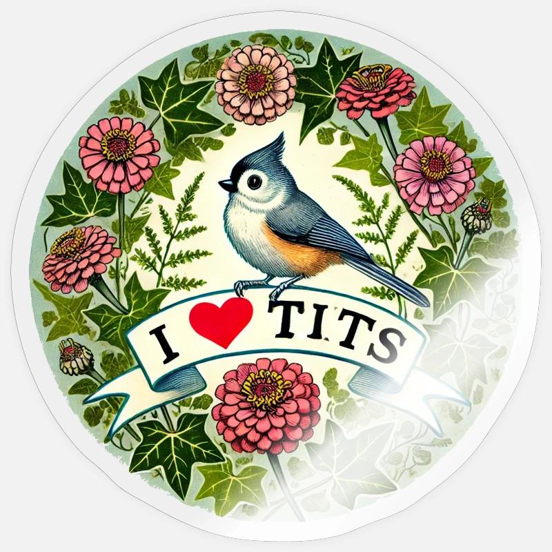 Titmouse Stickers | Unique Designs | Spreadshirt