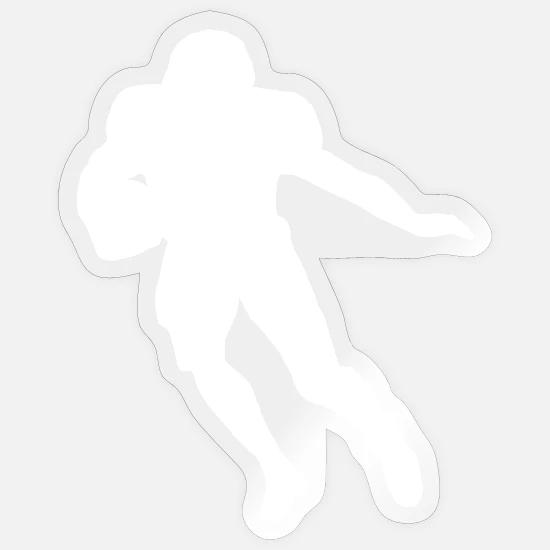 Silhouet Van Een Running Back Football Silhouette Running Back Stock
