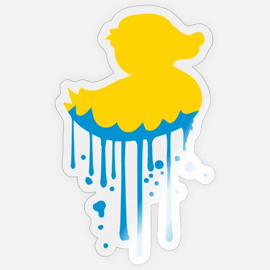Graffiti Silhuett 'graffiti Drip Spray Stamp Silhouette Squeaky Duck'