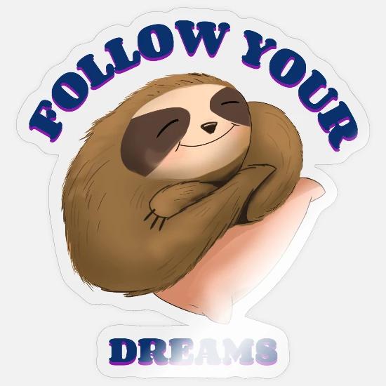 Follow Your Dreams Sloth Panda And Sloth Illustration :: Behance