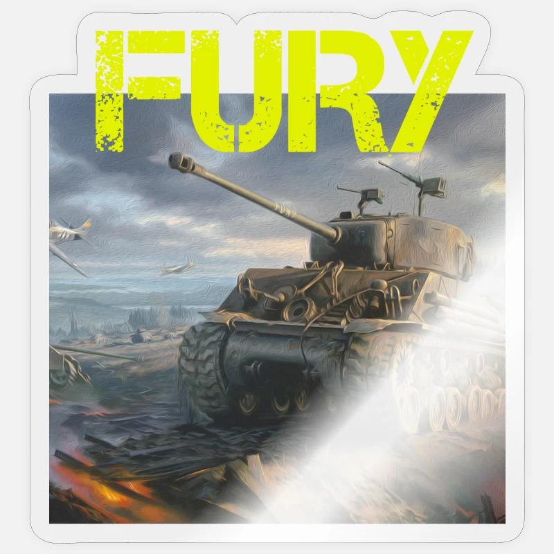 Fury Tank Logo 1/35 U.S M4A3E8 Sherman Fury # Italeri 6529 Modelbouw