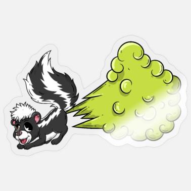 Cartoon Skunk Farting Skunk Farting Vector Illustration Design