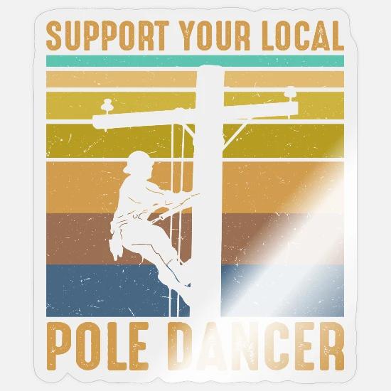 Pole Dancer Lineman Decal