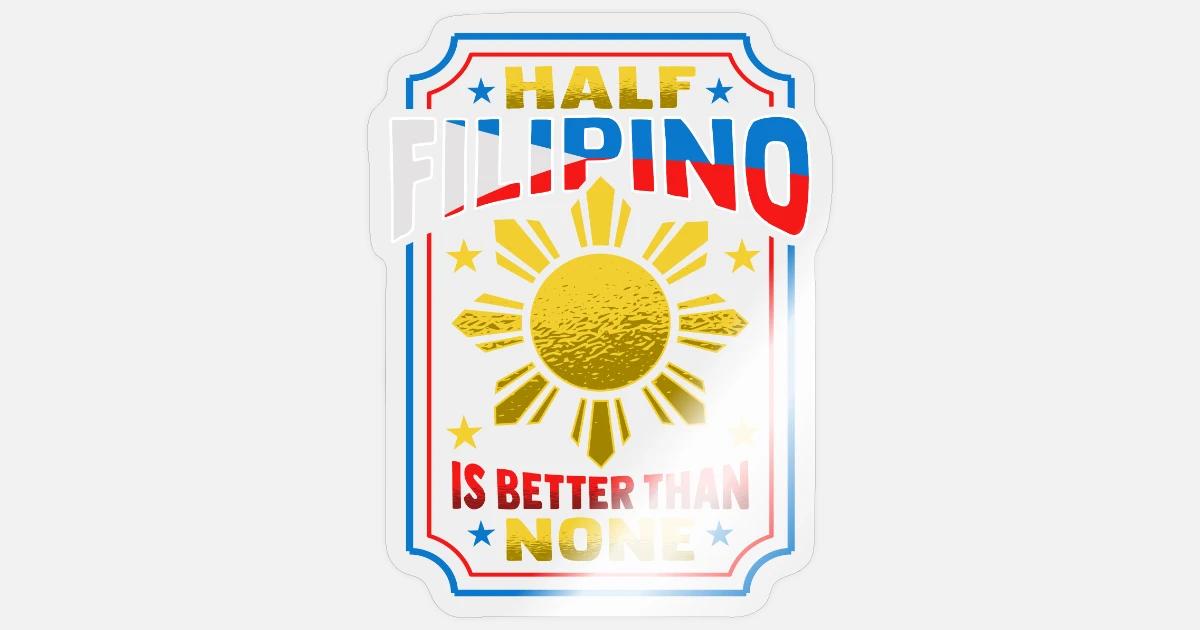 Proud Pinoy Logo Pinoy American Stickers | Unique Designs