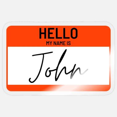 John Name Tag