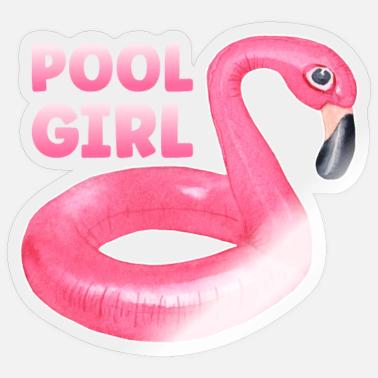 Flamingo Swimming Clipart