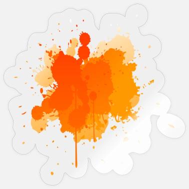 Orange Splatter Paint
