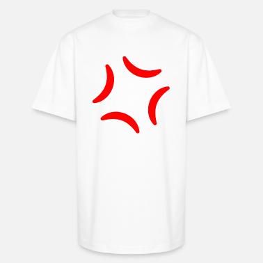 Anime Angry Sign Cartoon Style Simple Red Anger Sign Stock Vector