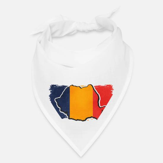 Romania Map Flag