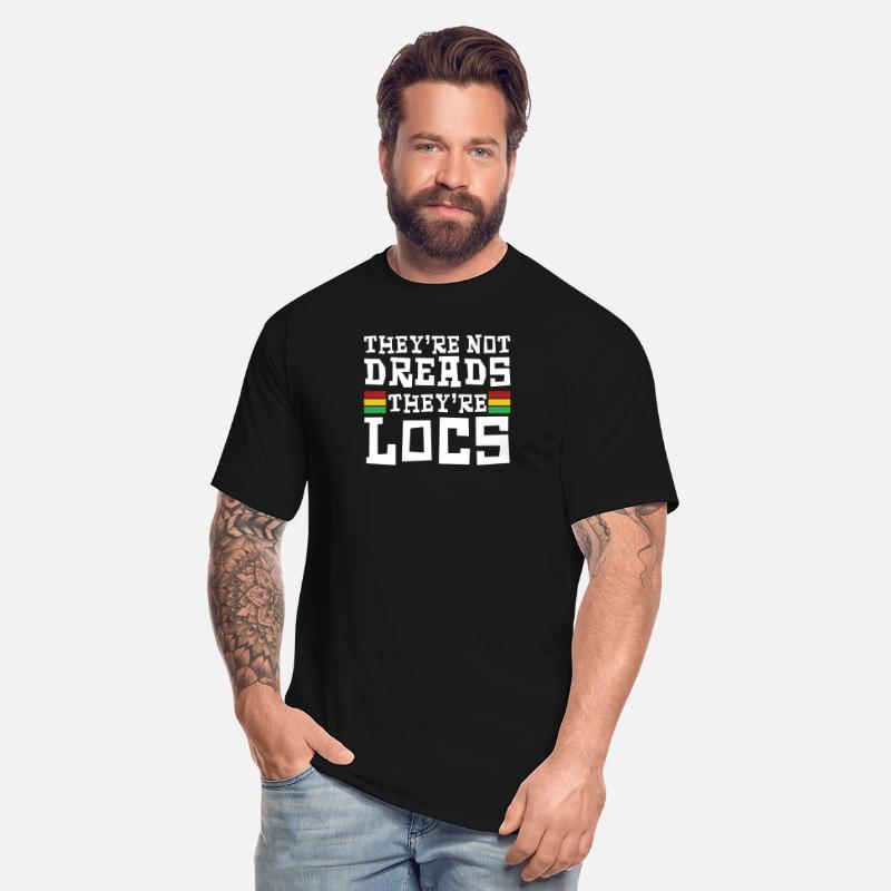 Dreadlocks Rasta Locs Rastafari on Men's Tall T-Shirt | Buy T-Shirts ...