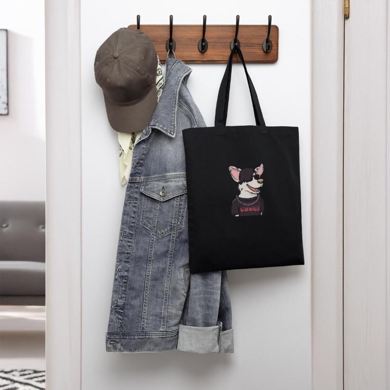 Approving Corgi Emo on Tote Bag - Optimydent