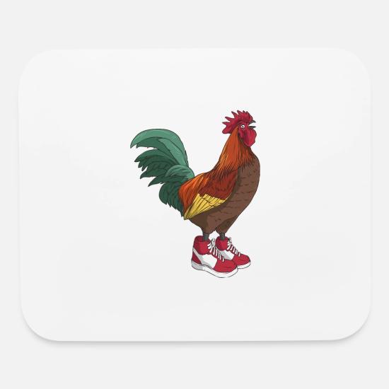 Rooster Running Memes Chicken Wearing Sneakers Meme' Mouse Pad